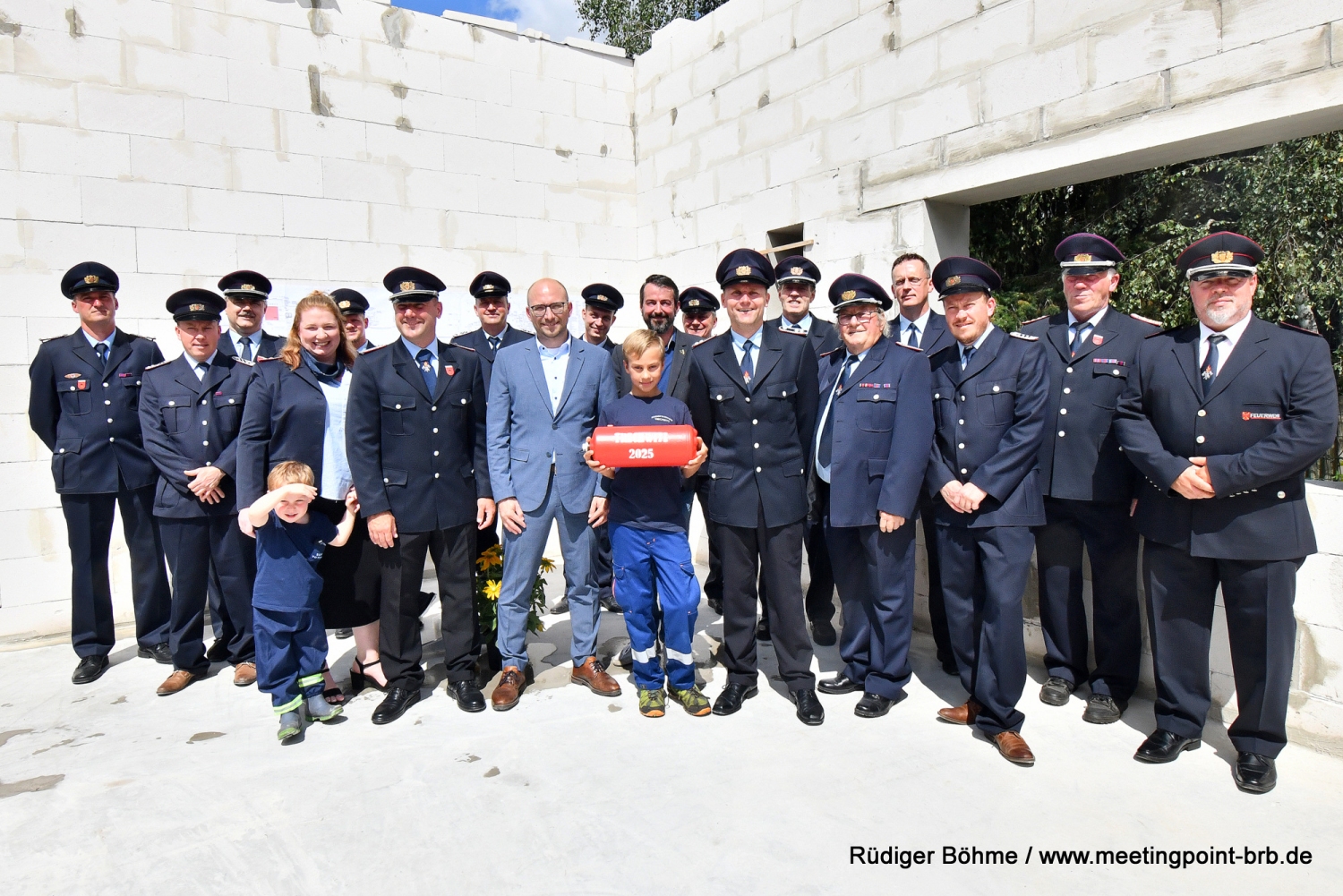 Trechwitz: Grundsteinlegung für das neue Feuerwehr-Gerätehaus