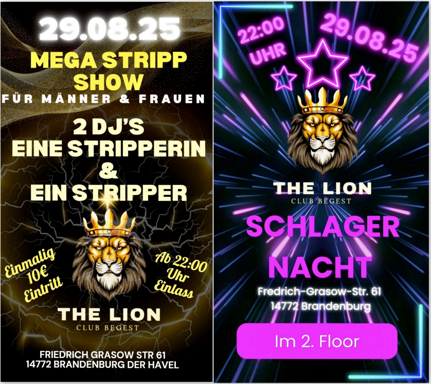 Das nächste Highlight im The Lion Club Begest!