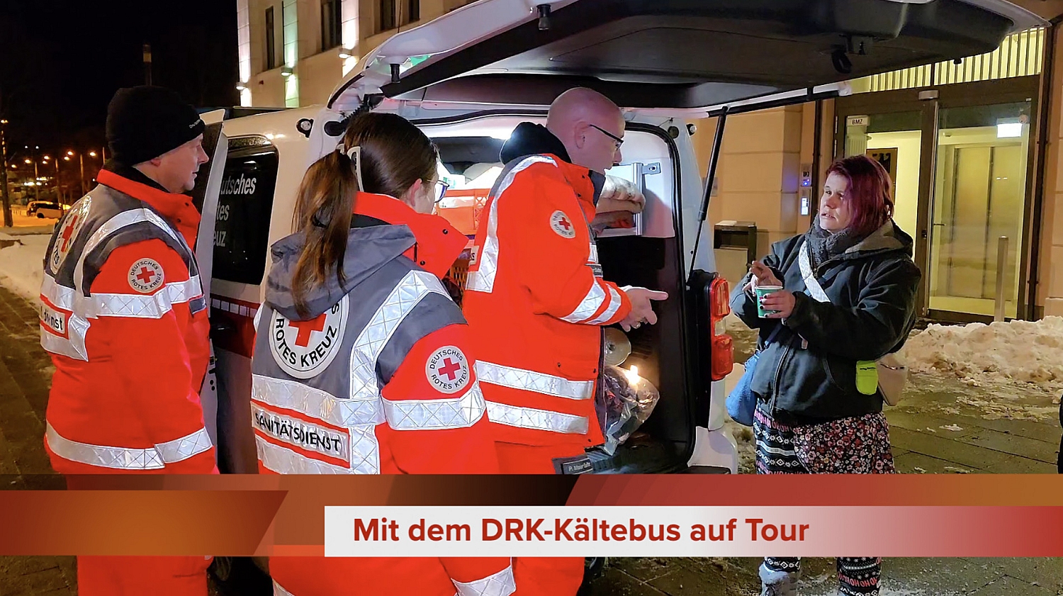 Mit dem DRK-Kältebus auf Tour