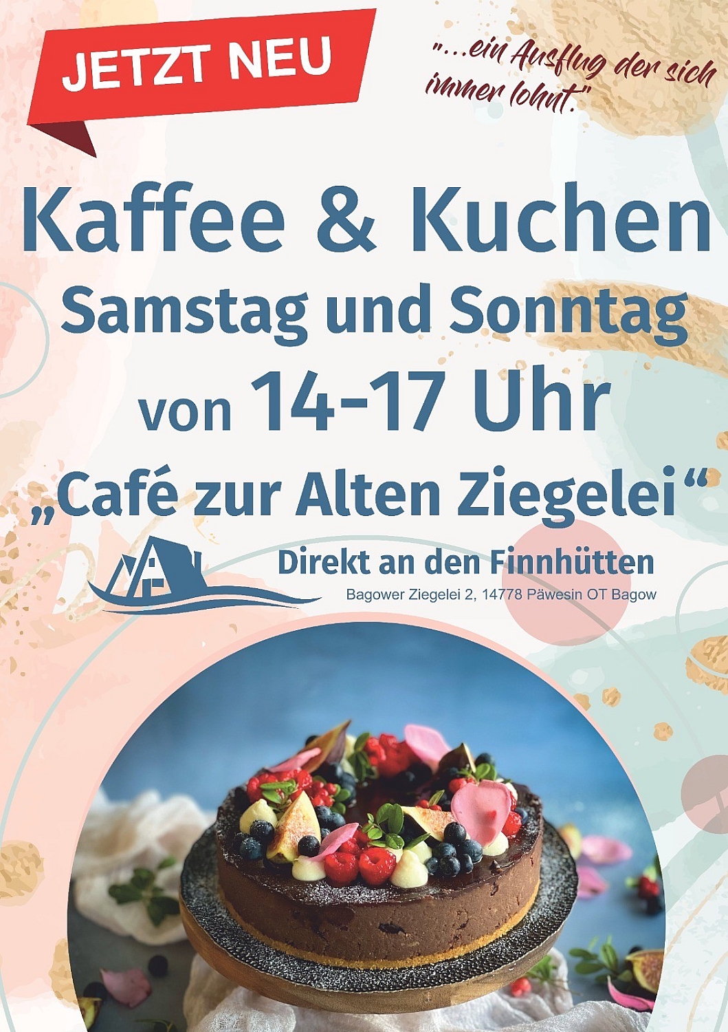 Jetzt neu: Kaffee und Kuchen im "Café zur Alten Ziegelei"