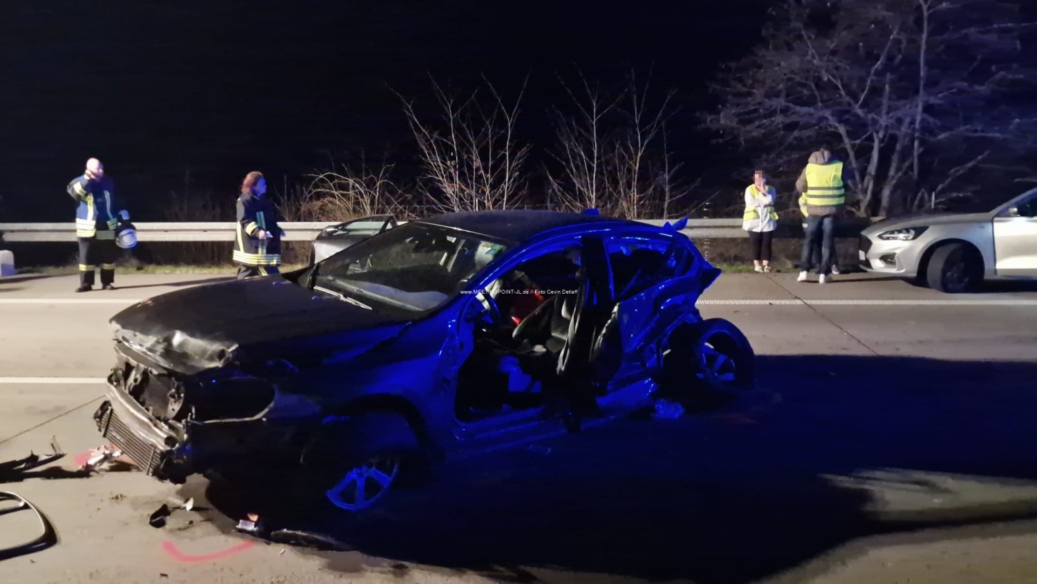 Crash auf der A2 bei Theeßen//Vollsperrung