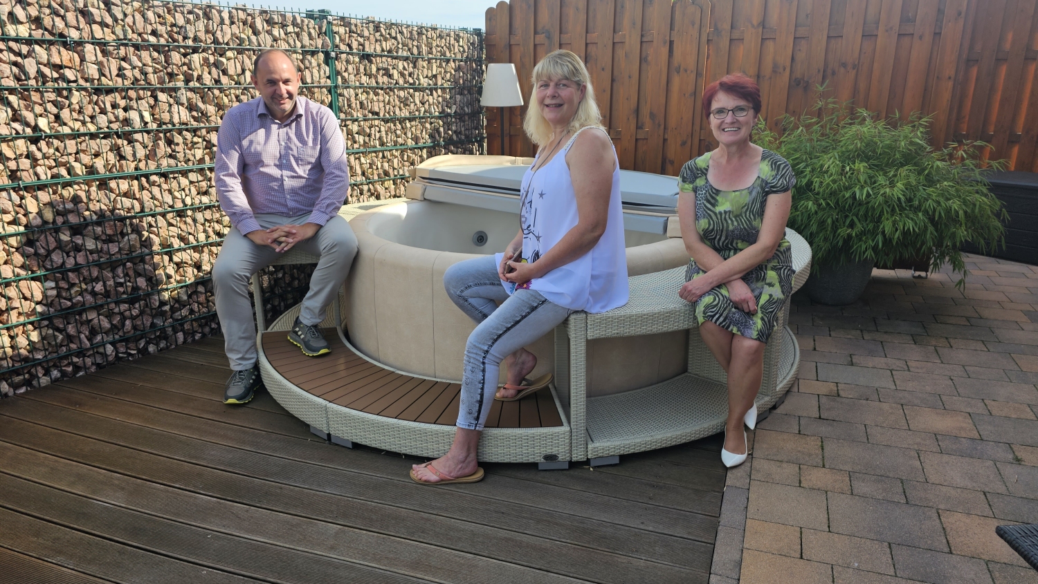 CDU-Abgeordneter Thomas Staudt auf Sommertour in Tucheim