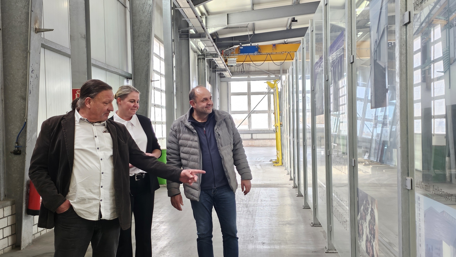 CDU-Abgeordneten Thomas Staudt zu Besuch bei Hohenstein Isolierglas ...