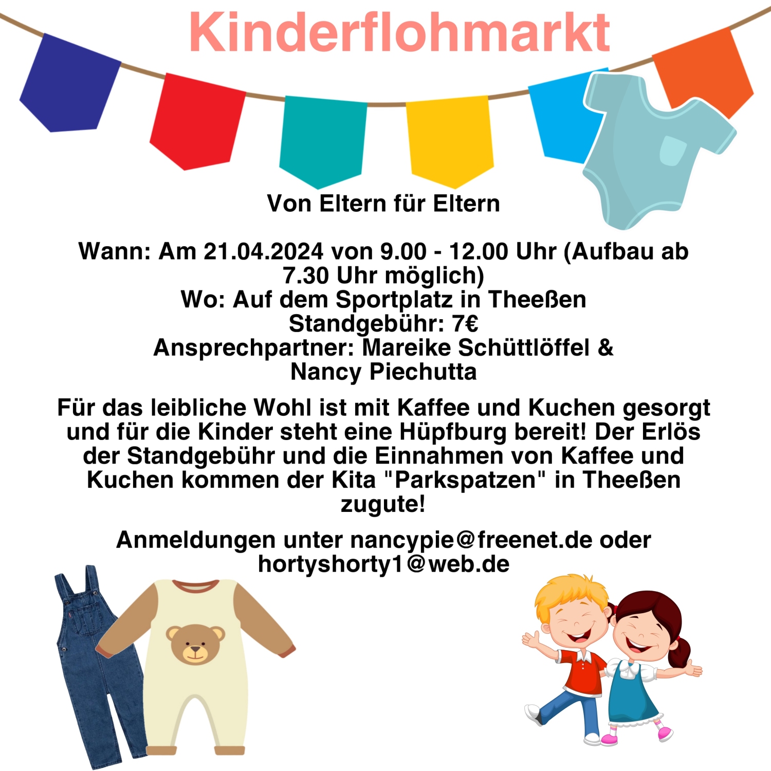 Jetzt schon vormerken: Kinderflohmarkt in Theeßen