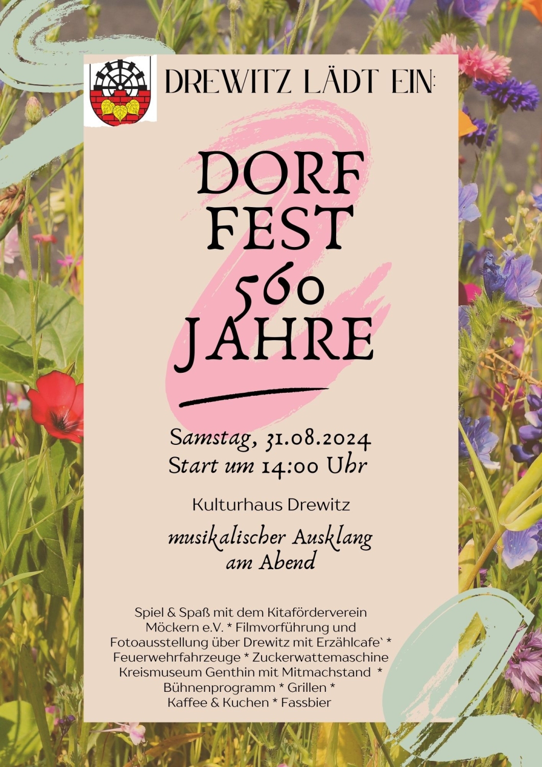 Ortschaft Drewitz 560 Jahr feiert Jubiläum