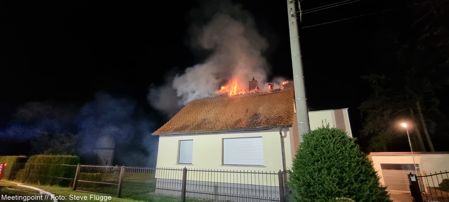 +++Update+++ Hausbrand in Bergzow - Das Haus ist nicht mehr bewohnbar