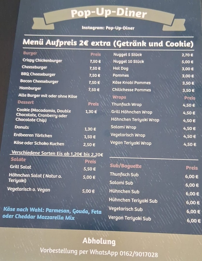 So lecker: NEU! Das Pop-Up- Diner Burg hat so viel zu bieten