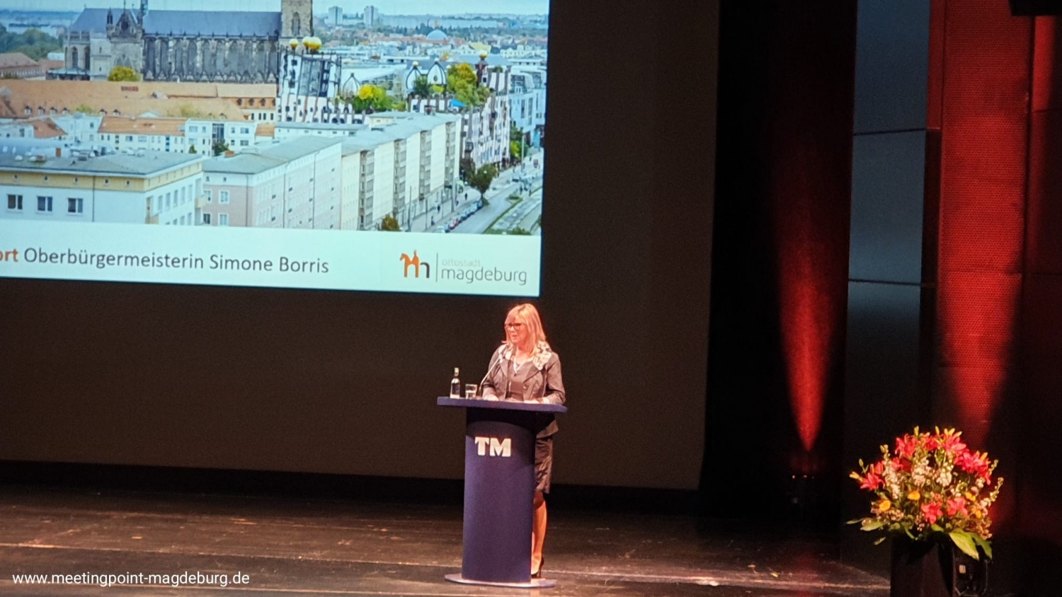 Neujahrsempfang - OB Simone Borris blickt mit Magdeburgern ins neue Jahr